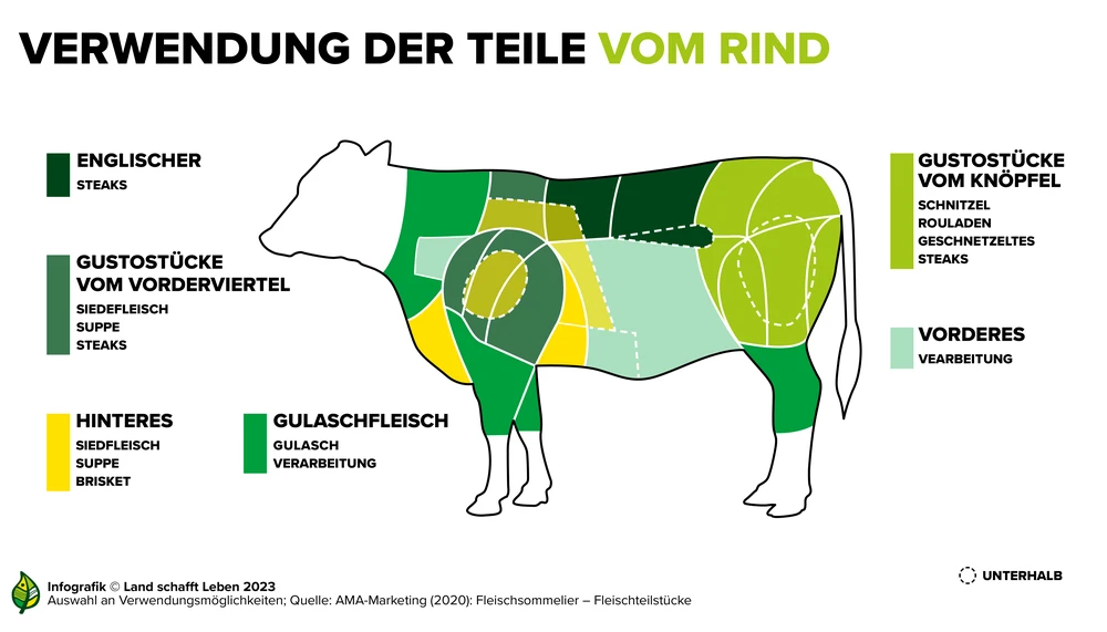 Unterscheidung im Regal | Rind | Land schafft Leben