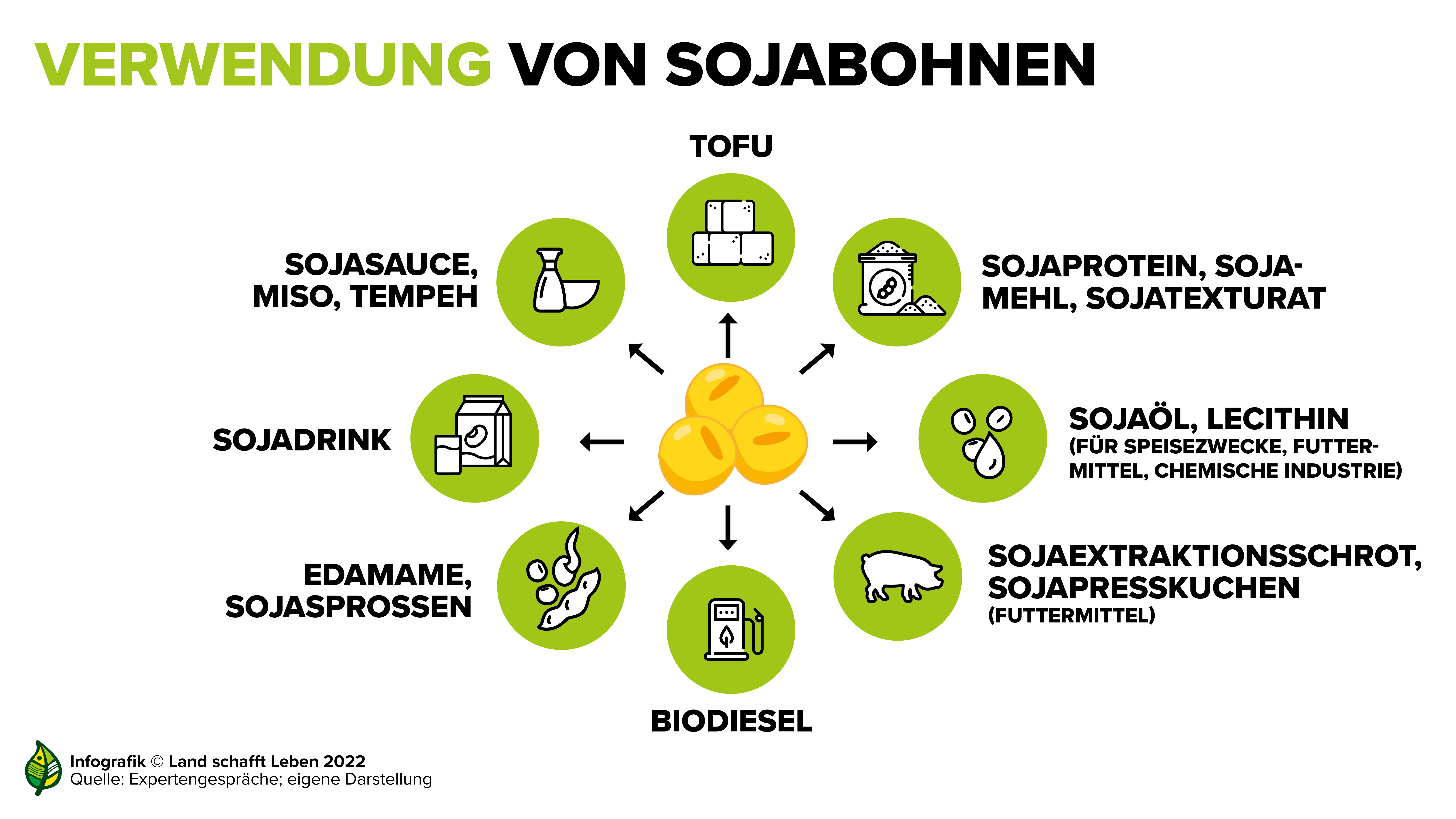 Infografiken zu Soja I Land schafft Leben